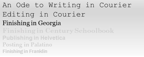 An Ode to Writing in Courier – Writing and Editing for Small Businesses